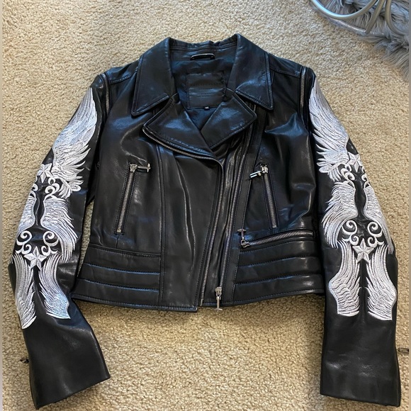 Philipp Plein | Jackets & Coats | Pp Leather Jacket | Poshmark
